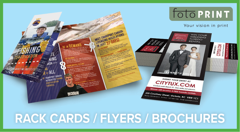 Brochures, Rack Cards & Bookmarks - FOTO PRINT - Your Vision in Print