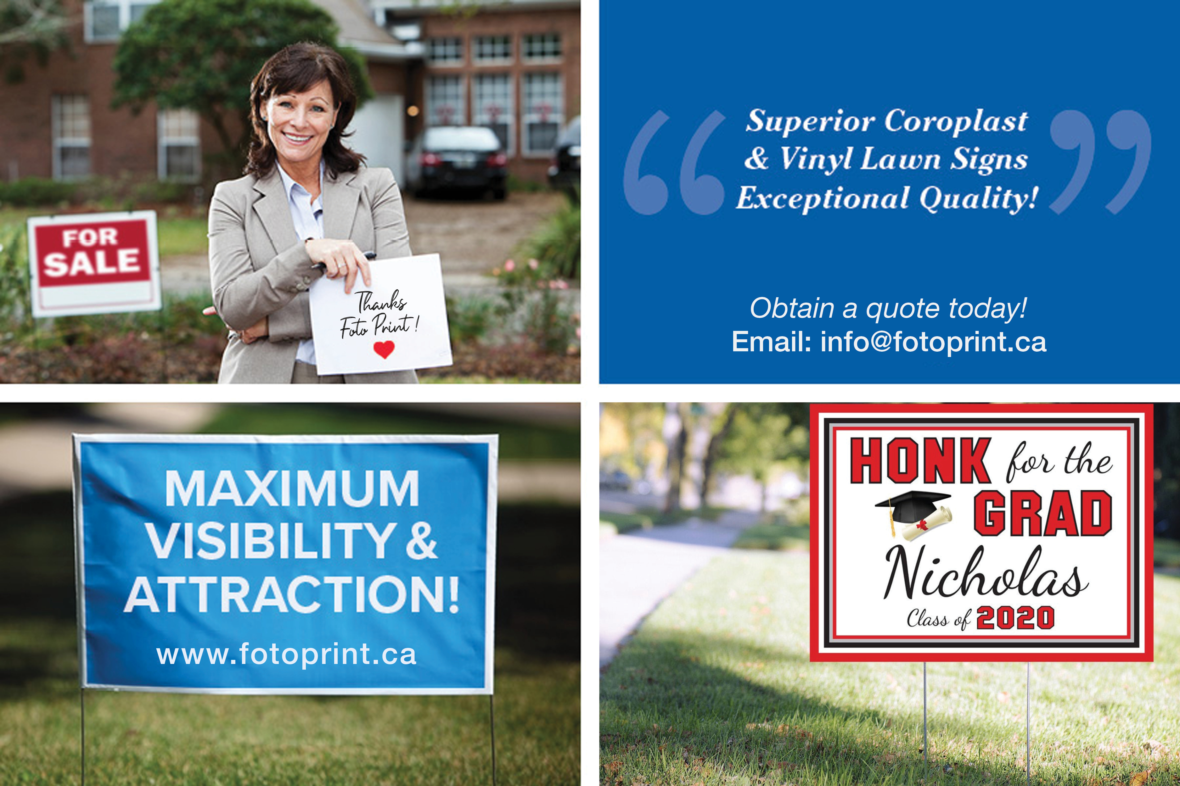 Lawn/Yard Signs - FOTO PRINT - Your Vision in Print